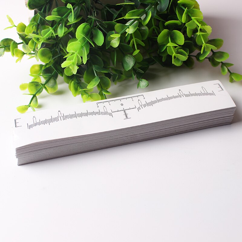 100pcs Microblading Disposable Accurate Ruler Sticker Stencils ...